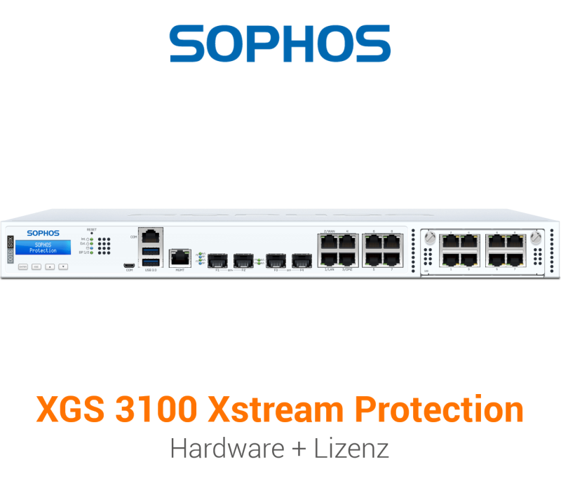 Sophos XGS 3100 com proteção Xstream (IG3A5CSEU) | EnBITCon sistema online
